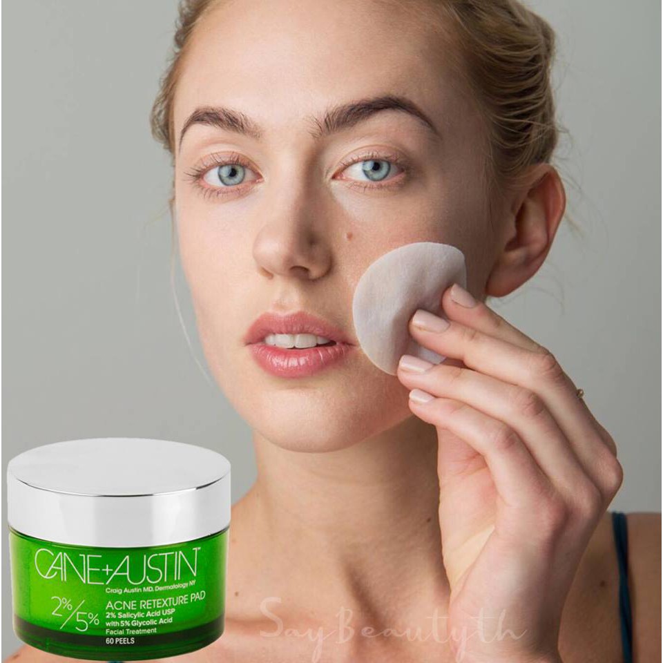 ของแท้ ส่งฟรี Cane Austin Acne Retexture Pad 5 Glycolic Acid and 2 ...