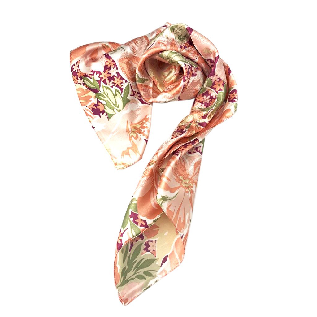 Elegant Egypt Women Silk Scarf Branded Scarf Fashion Floral Design ...