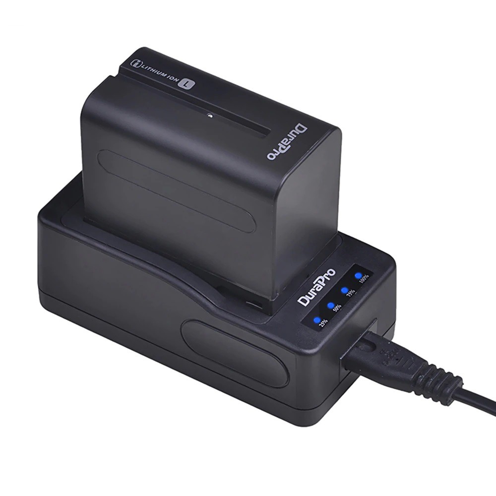 แท่นชาร์จเร็ว สำหรับ Sony NP-F970 F950 F960 F330 F550 F570 F750 F770 ไฟ LED YN-300 MC1500C 190P ...