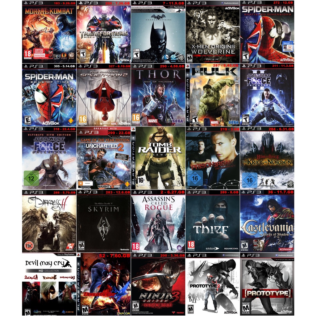 PS3 ฮาร์ดดิสก์ HDDPS3 GAME PS3 เกมPS3 HDD1TB 100เกม - intergame - ThaiPick