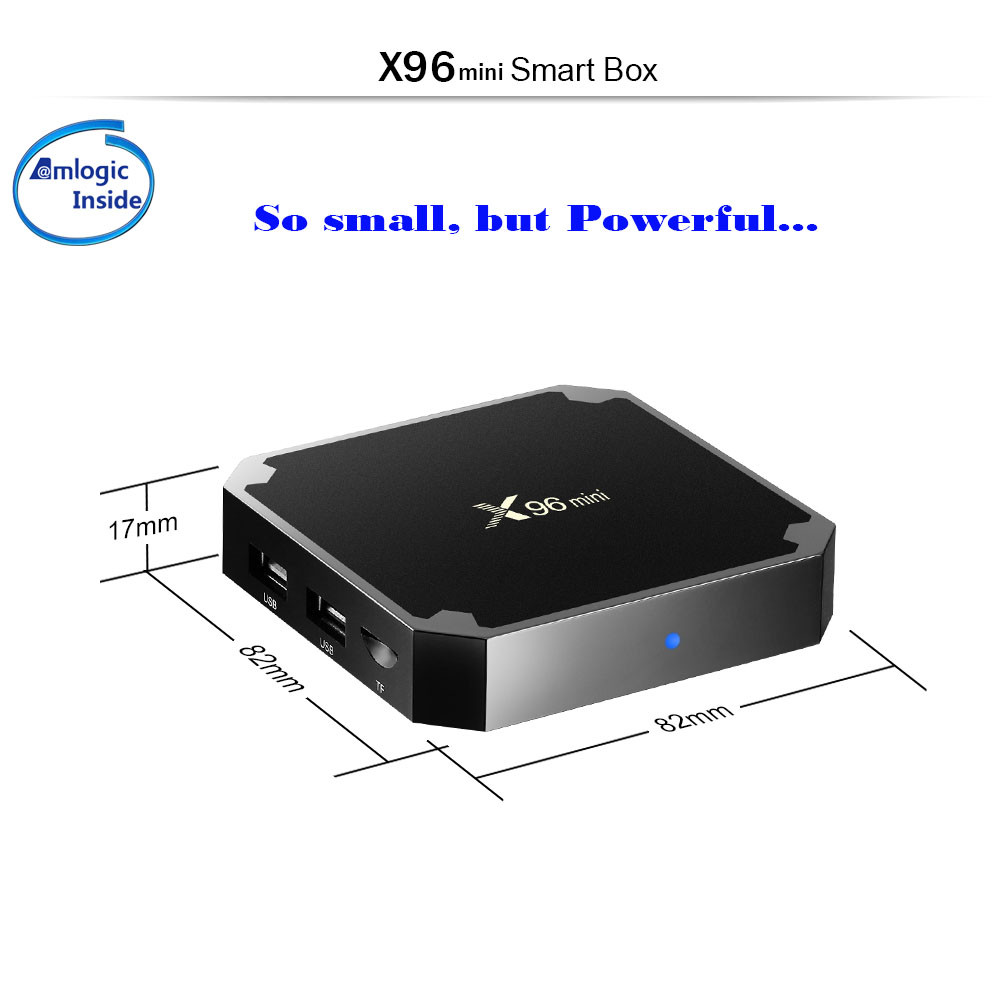 ใหม่QHDTV X96 Mini Top Box Android 9.0 8GB 16GBบลูทูธS905W Quad CORE ...