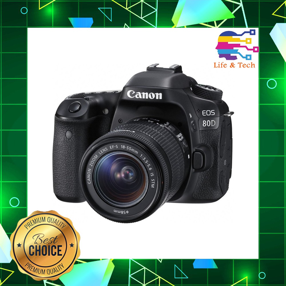 Canon EOS 80D (W) Kit with 18-55mm STM Lens) | Shopee Thailand