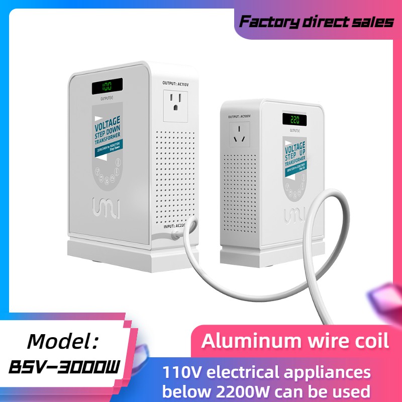 UMI transformer BSV-3000W 220v to 110v/100v voltage converter with real ...