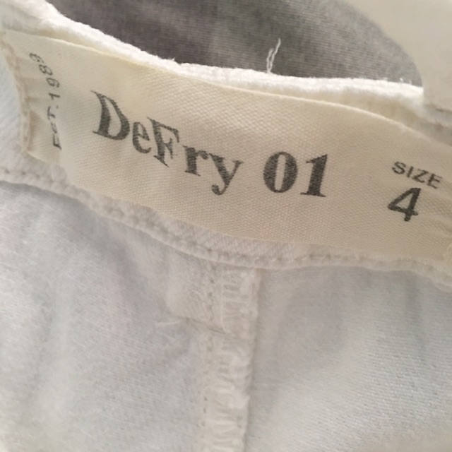 มือ2 ชุดเอี๊ยมยีนส์ขาว แบรนด์DeFry 01 - mashopnaja - ThaiPick