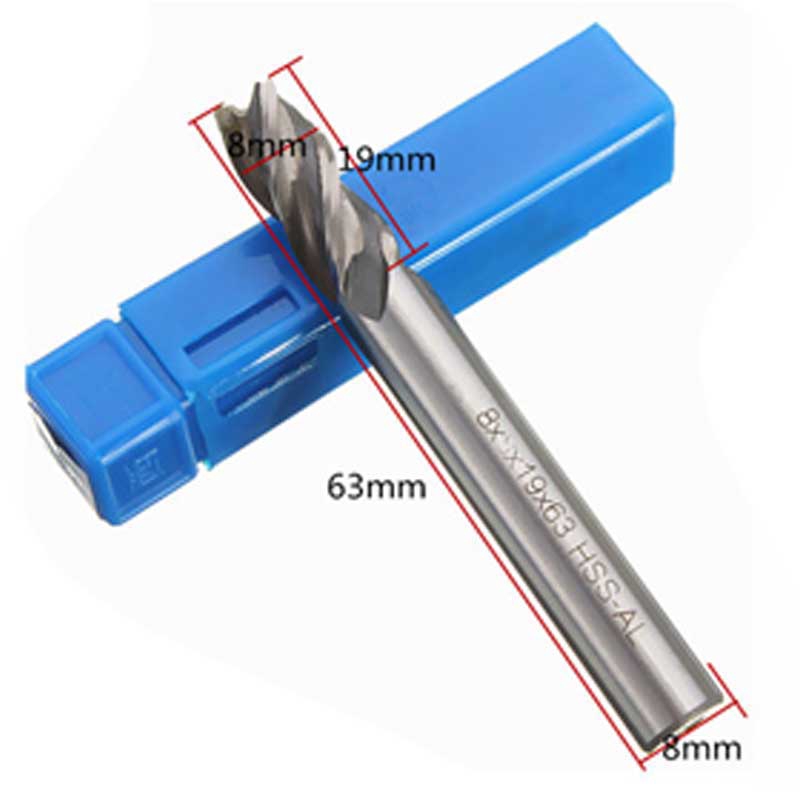 ชุดเครื่องมือเจาะ Cnc 4 Flute End Mill Bit 4/6/8/10/12 มม. - lovelyu1 ...