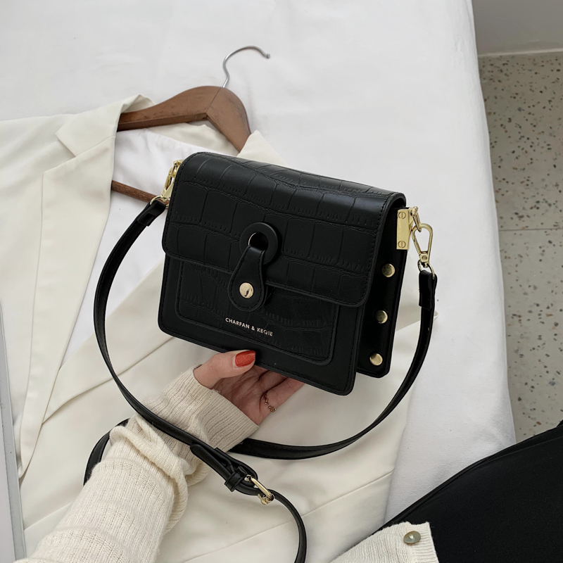 Retro women's one shoulder small square bag for women 2020 new fashion ...