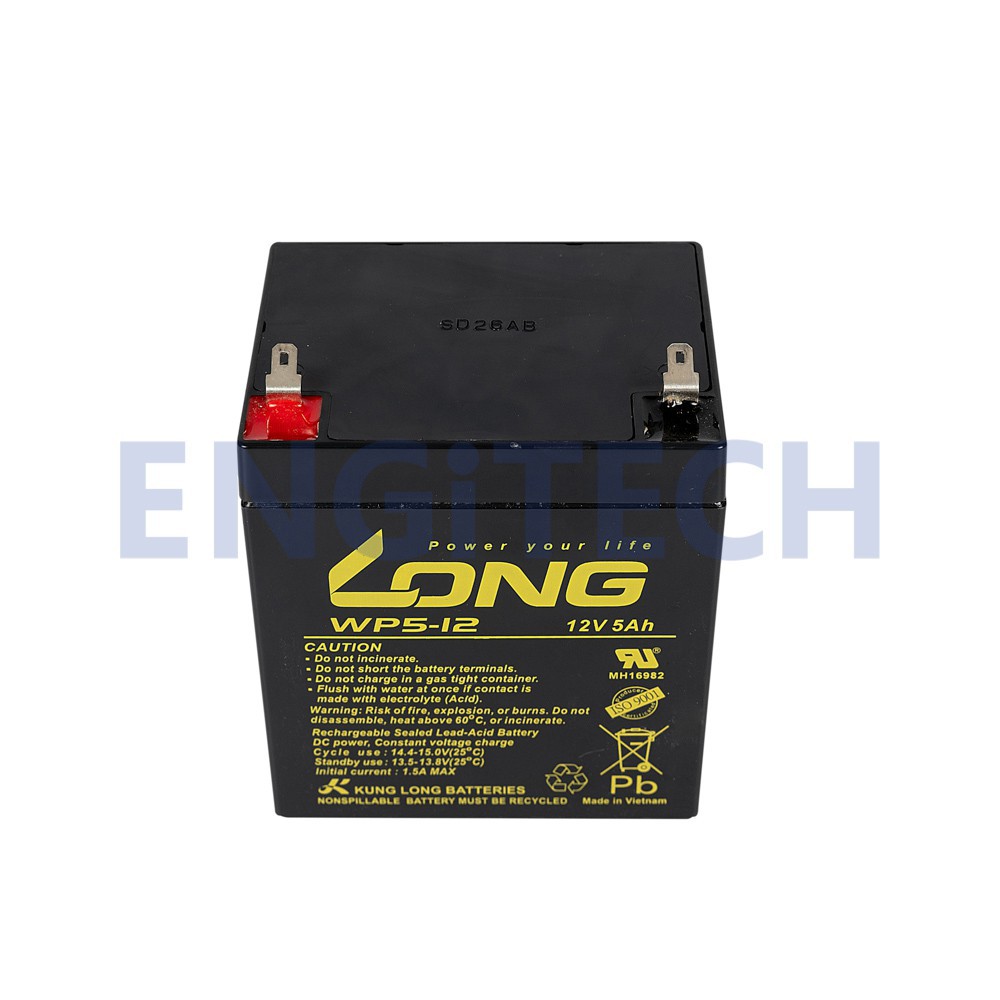 LONG แบตเตอรี่แห้ง 12V 5Ah (WP5-12) Battery Lead Acid SLA VRLA บจก. ...