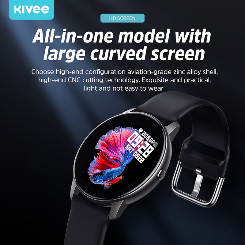 รับประกัน 1 ปีKIVEE นาฬิกาอัจฉริยะ Smart Watch หน้าจอขนาดใหญ่ นาฬิกา ...