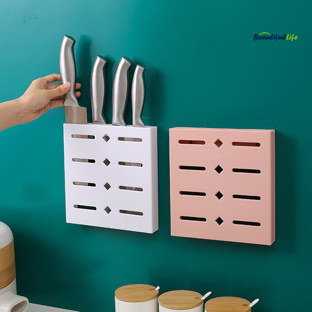 Knife rack wall mounted kitchen chopstick barrel integrated chopping ...