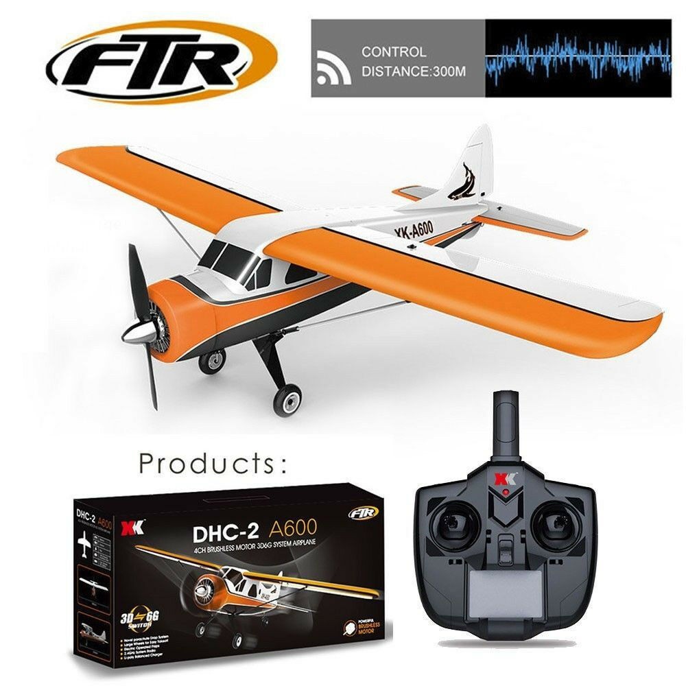 เครื่องบินบังคับวิทยุ แบบปีกบน DHC-2 Beaver เป็นชุดพร้อมบิน มอเตอร์บลัช ...