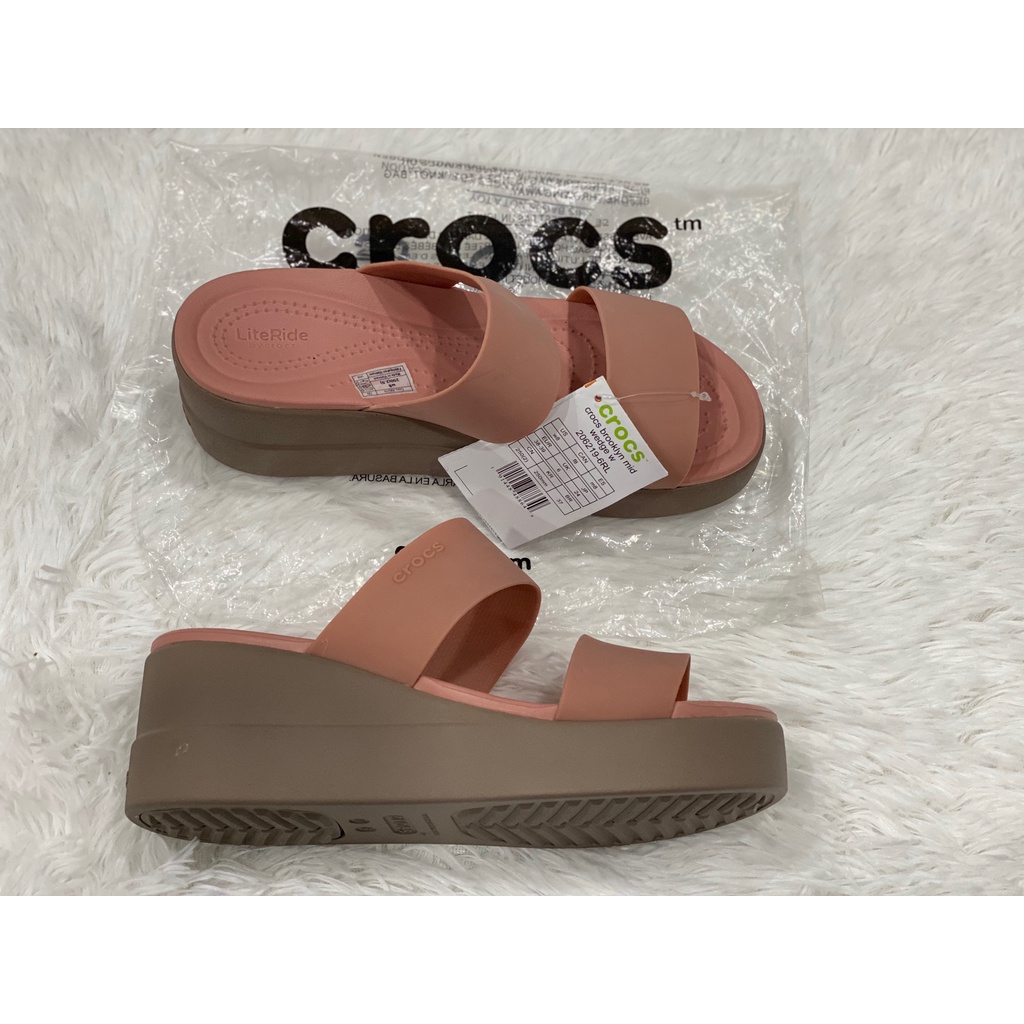 Crocs แบบ ส้นสูง รุ่นสำหรับผู้หญิง ของที่กำลังฮิตมาก ความสูง 4-5cm size W5-W9 J9XY - 9_8tyrk866 ...