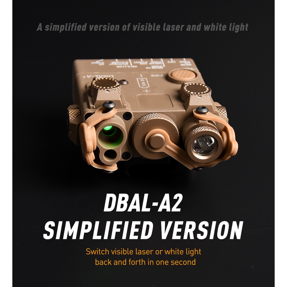 WADSN Tactical Dbal-a2 Laser Indicator Green Laser White Light Fit 20mm ...