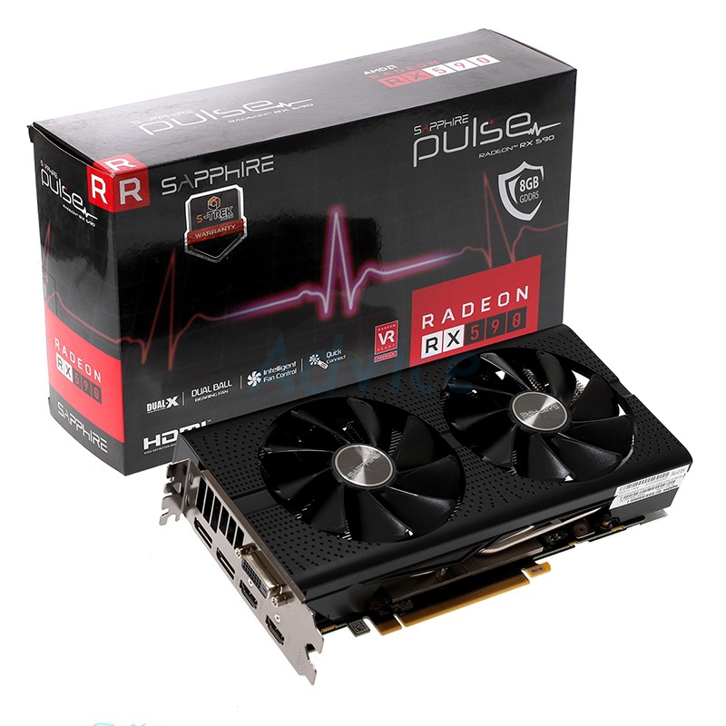 VGA SAPPHIRE PULSE AMD RX590 8GB GDDR5 DUAL ประกัน 3 ปี | Shopee Thailand