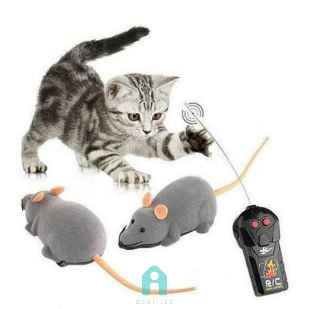 ACT New Remote Control RC Rat Mouse Wireless For Cat Dog Pet Toy ...