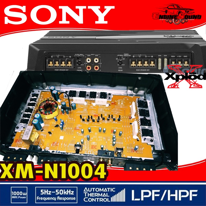 SONY XM-N1004 POWER AMP 4CH กำลังขับ 1000 W. เพาเวอร์แอมป์ 4ชาแนล Class ...