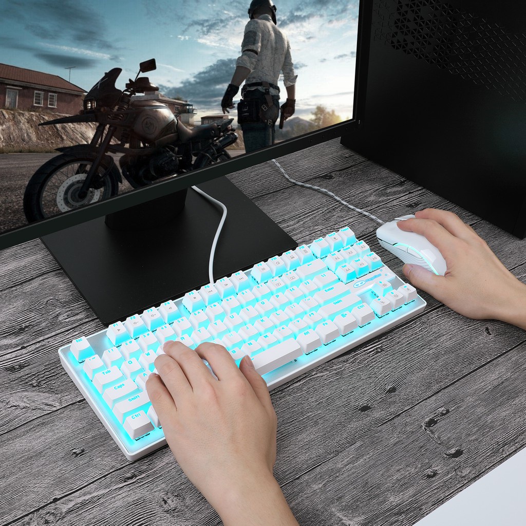 MageGee MK1 TKL Mechanical คีบอร์ด gaming keyboard red blue switch USB ...