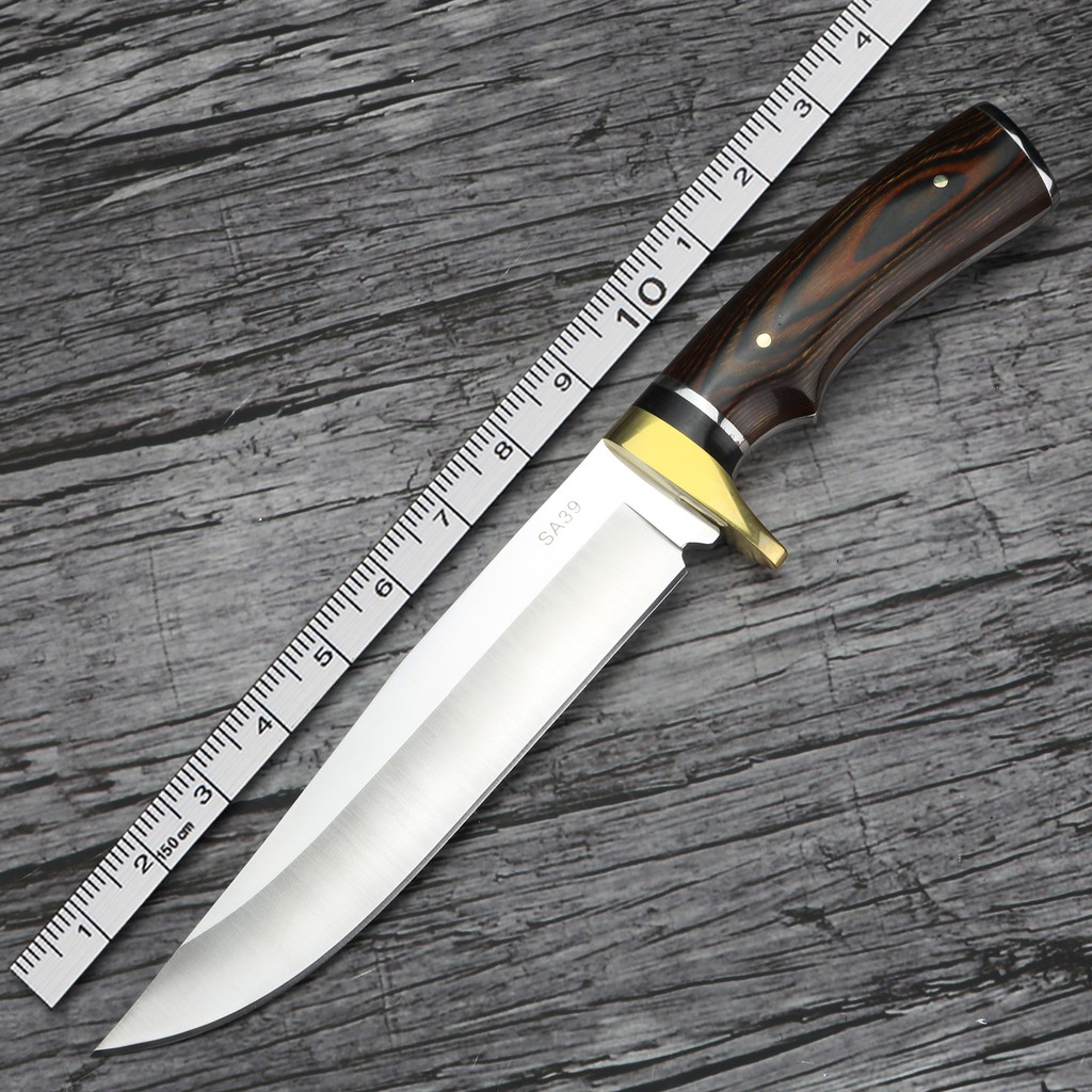 มีดเอนกประสงค์：Full Tang Fixed Blade Knife Wild Hunting Combat Retired ...