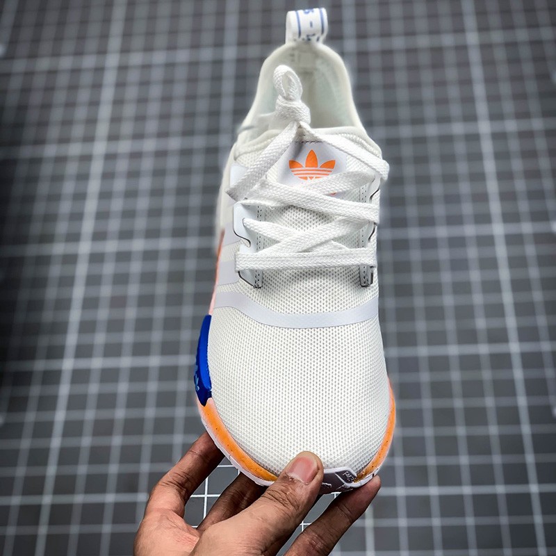 อาดิดาสแท้ NMD R1 Boost ข้าวโพดคั่วถักน้ำหนักเบารองเท้าวิ่งรองเท้าคู่ ...