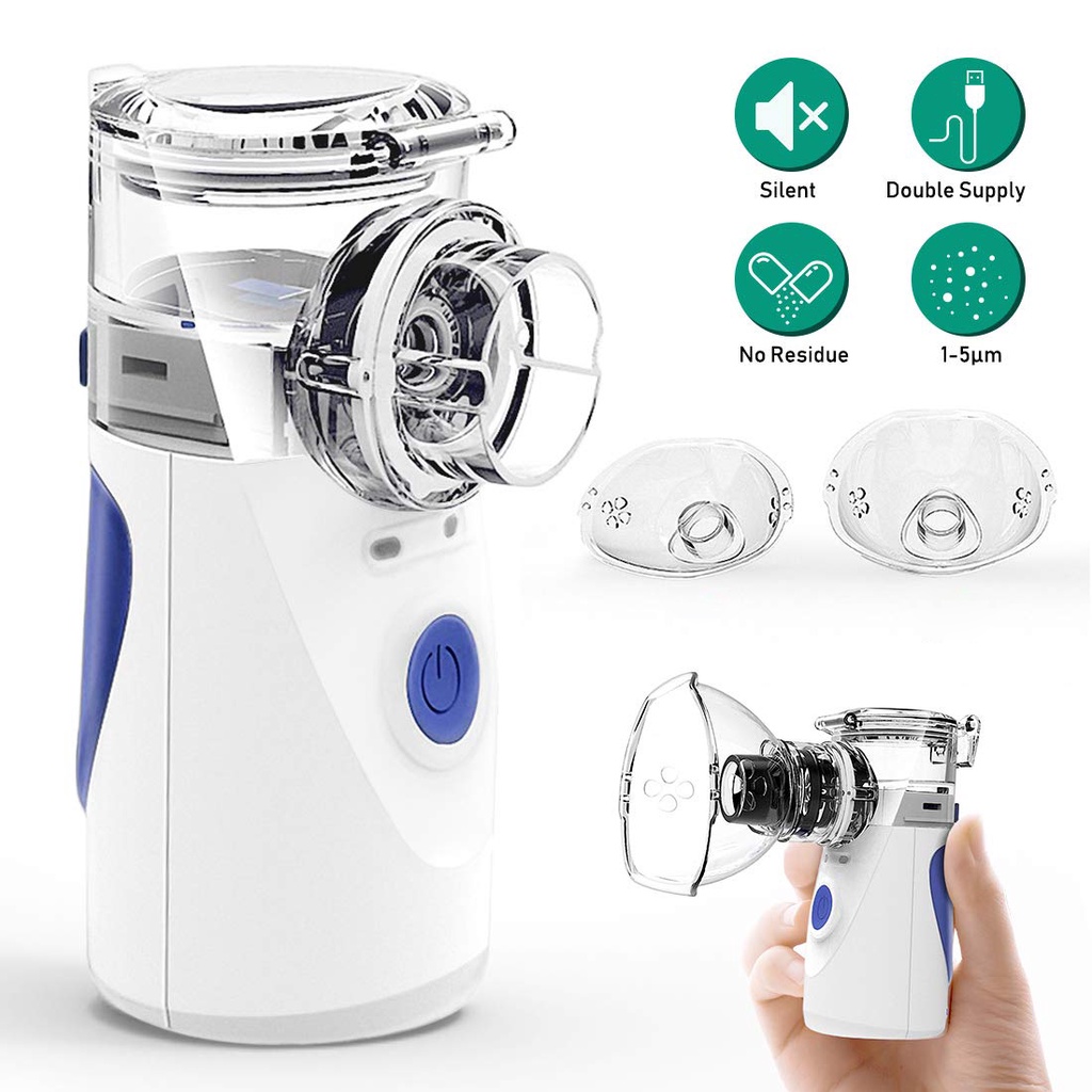 Portable Nebulizer Rechargeable Mesh Nebulizer Kids Adult Handheld ...