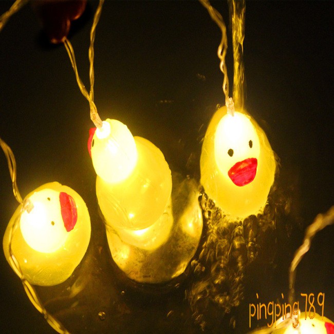 ดี LED String Lights Plastic Yellow Duck Battery Fairy Light Christmas ...