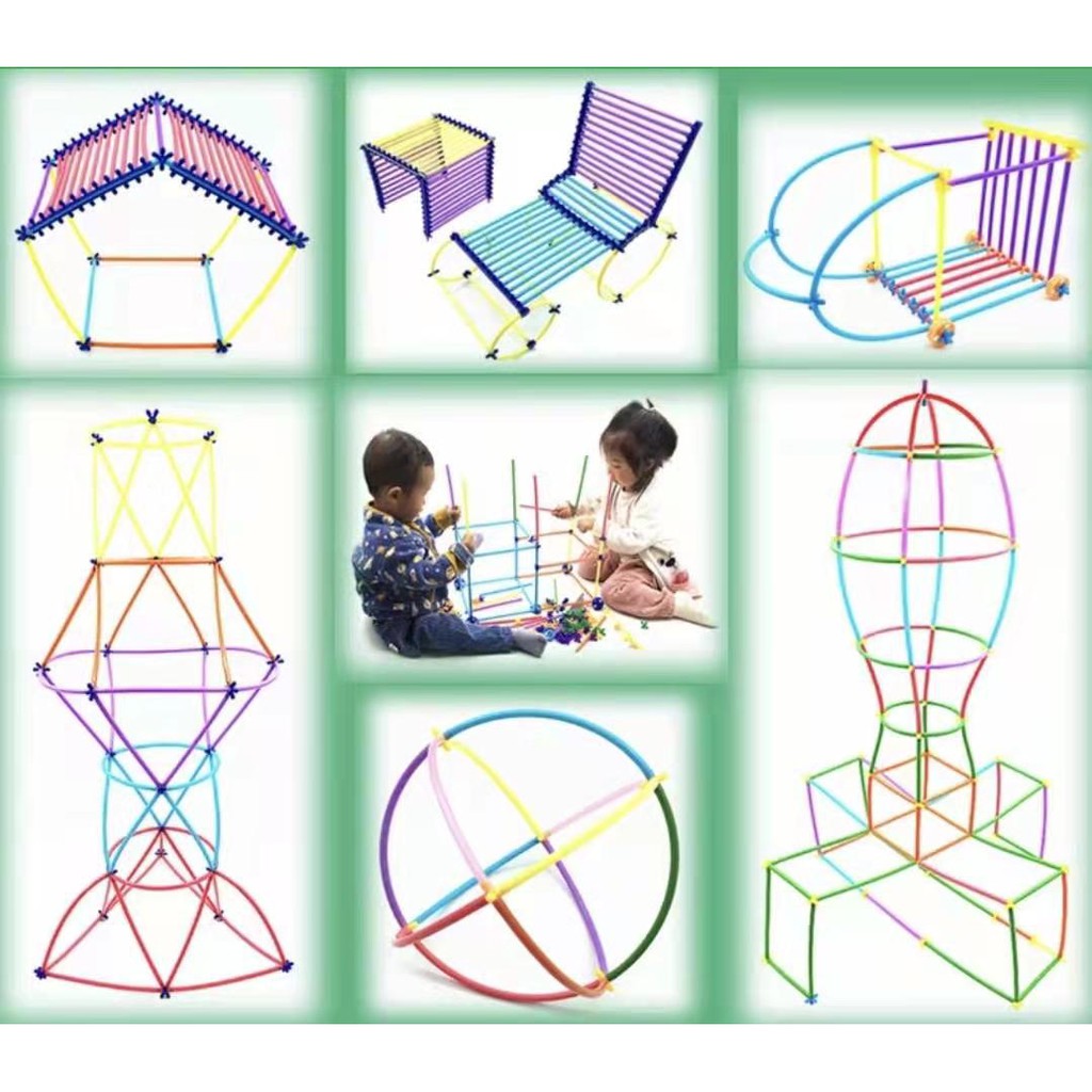 SALE ‼️Playstix 648pcs+ Box Constructor Sticks and connectors STEM toys ...