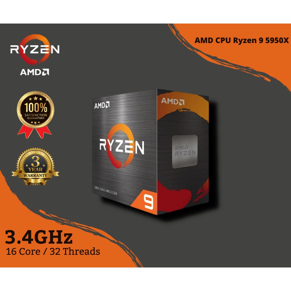 สินค้ามือสอง CPU (ซีพียู) AM4 AMD RYZEN 9 5900X 3.7 GHz - runninshop ...
