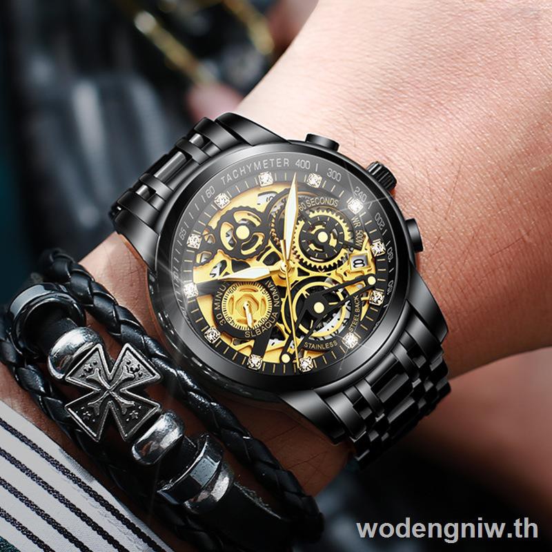 SALE Knighton NEKTOM watch men s hollow steel band high-end quartz ...