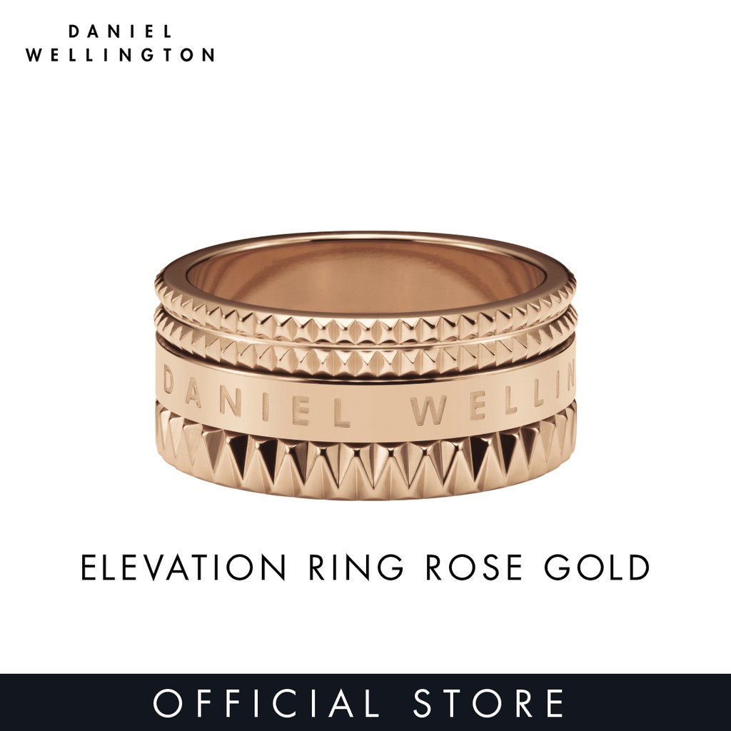 Daniel Wellington Elevation Ring Rose Gold - Unisex Ring - Couple Rings ...