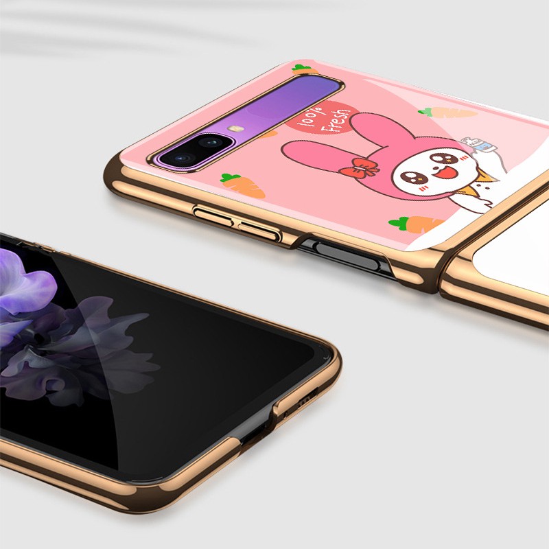 Z Flip เคสโทรศัพท์มือถือพิมพ์ลายกระต่ายน่ารักสําหรับ Samsung Galaxy Z ...