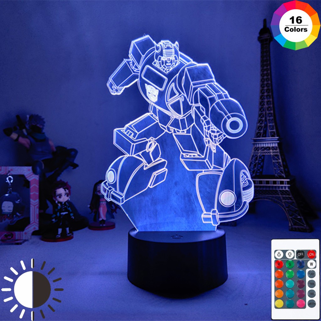 3D Cool Transformers Character Boy Gift Gundam Figure Illusion Desk ...