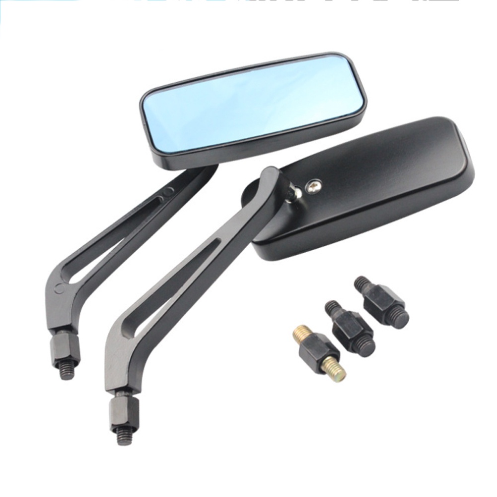 2pcs Motorcycle Mirrors Round Mirror Motorcycle Long Stem for Kawasaki ...