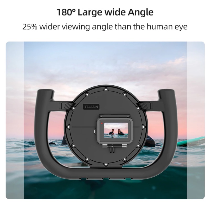 Telesin Diving Rig Stabilizer Dome Port Kit for GoPro Hero - telesin ...