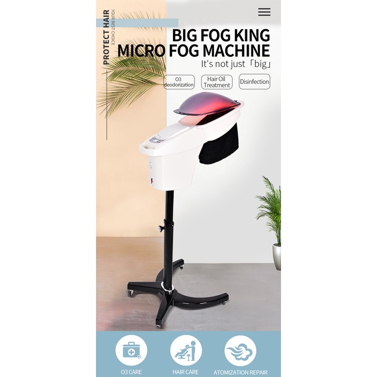 Salon Hair Care Professional O3 Ozone Micro Mist Hair Steamer Standing ...
