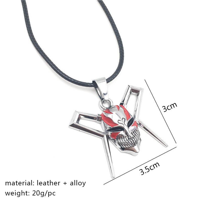 Anime BLEACH Mask Pendant Leather Rope Necklace Souvenir Collectibles ...