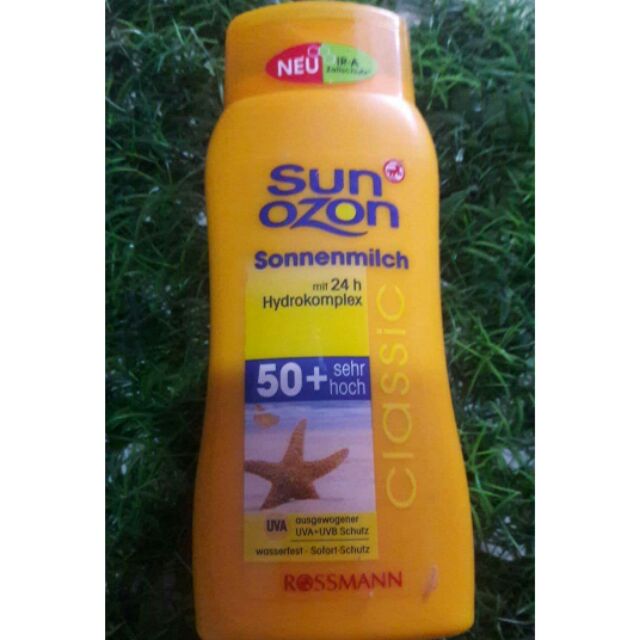 Sun Ozon Sonnenmilch Sunscreen lotion Spray Spf50 ครีมกันแดด เยอรมัน ...