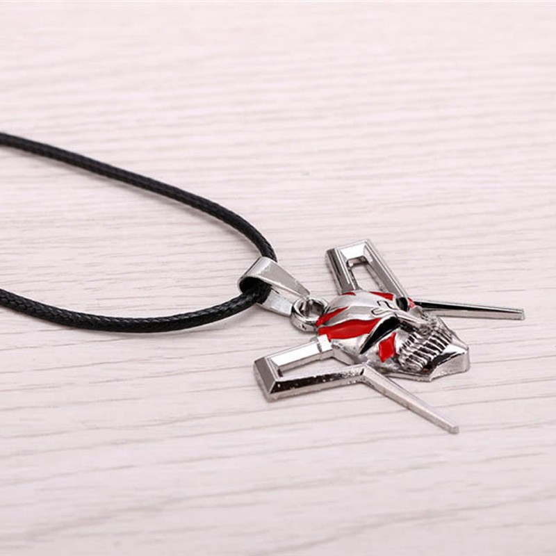 Anime BLEACH Mask Pendant Leather Rope Necklace Souvenir Collectibles ...