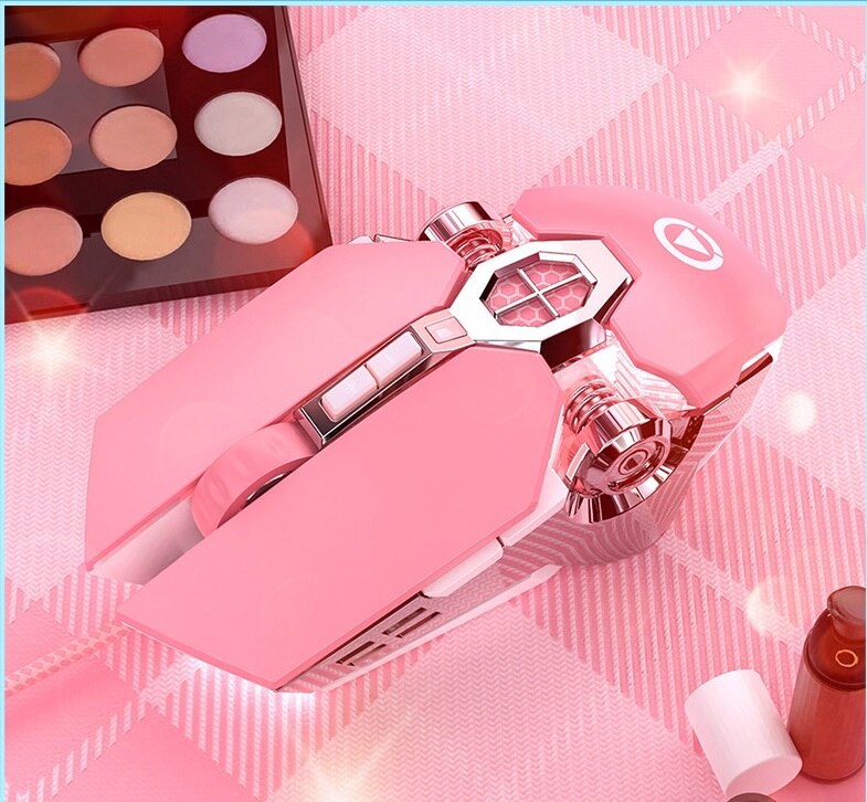 3200Dpi Pink Gaming Mouse Wired Girls Cute Mechanical Mouse Gaming ...