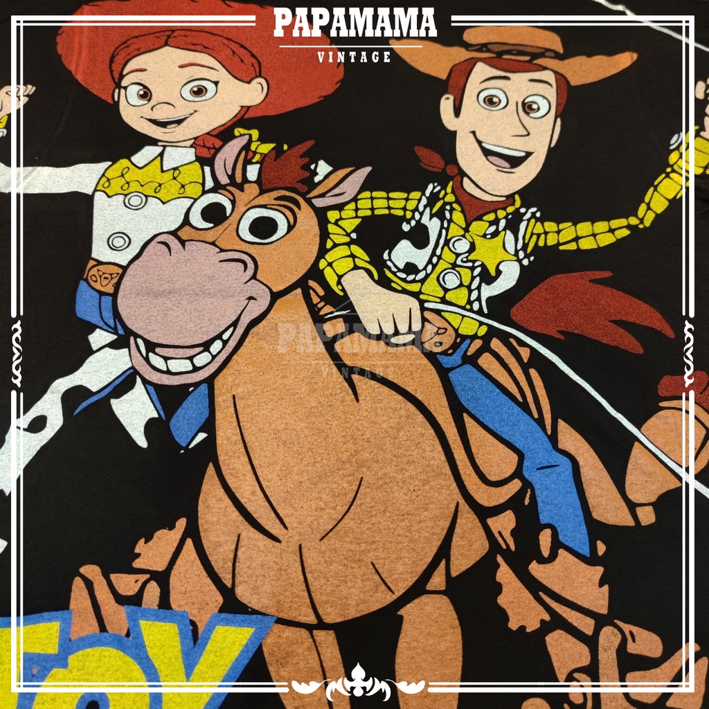 TOY STORY 1998 TAG WILD OATS BOOTLEG OVERPRINT CARTOON เสื้อการ์ตูน ...