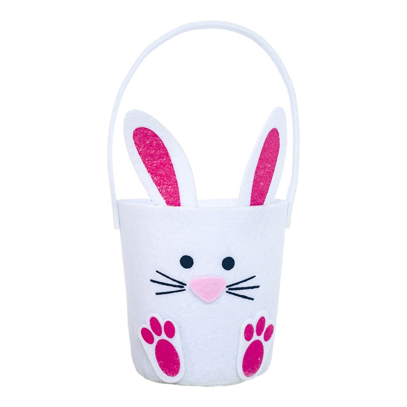Wmmb กระเป๋า Tote ตะกร้าหูกระต่ายยาวพร้อมที่จับสําหรับบ้านเทศกาลปาร์ตี้ ...