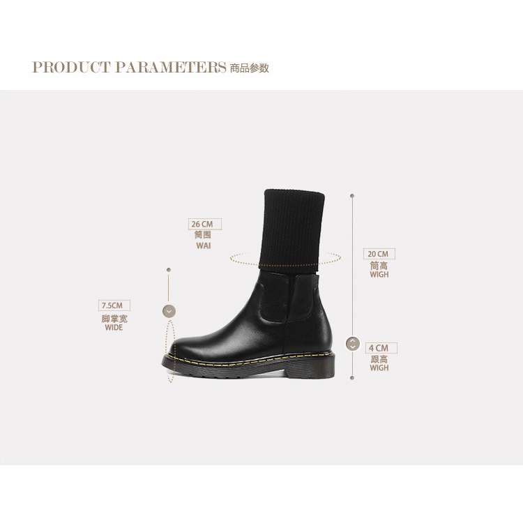 รองเท้าบู๊ทส์มาร์ตินข้อสั้นสําหรับผู้หญิง - jsh_jh_kj.th - ThaiPick