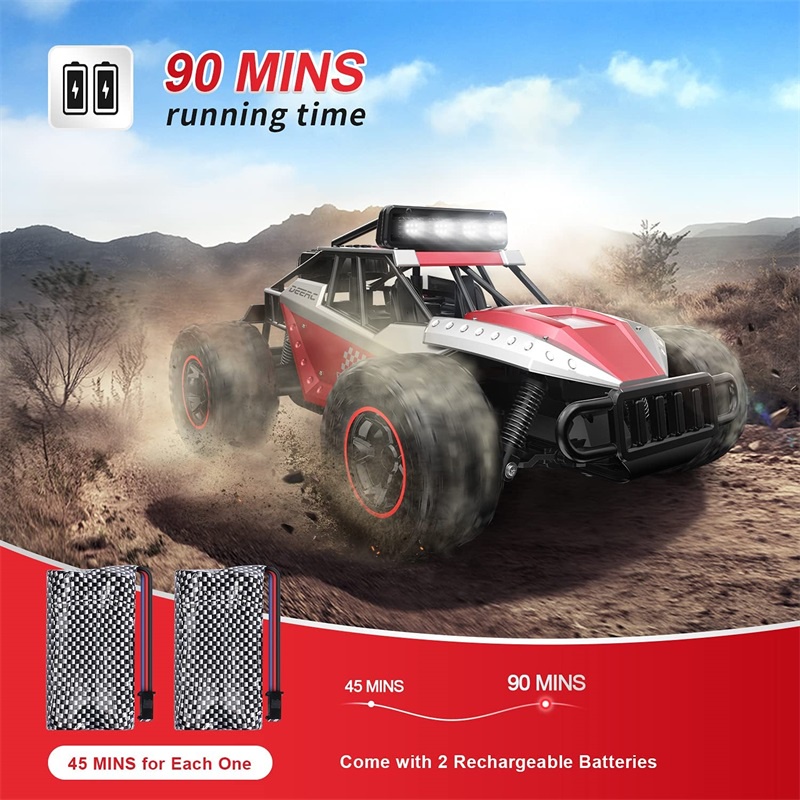 Deerc De43 Remote Control Car 114 Rc Cars 25kmh High Speed 2.4g 2wd Rc Monster Truck Crawler ...
