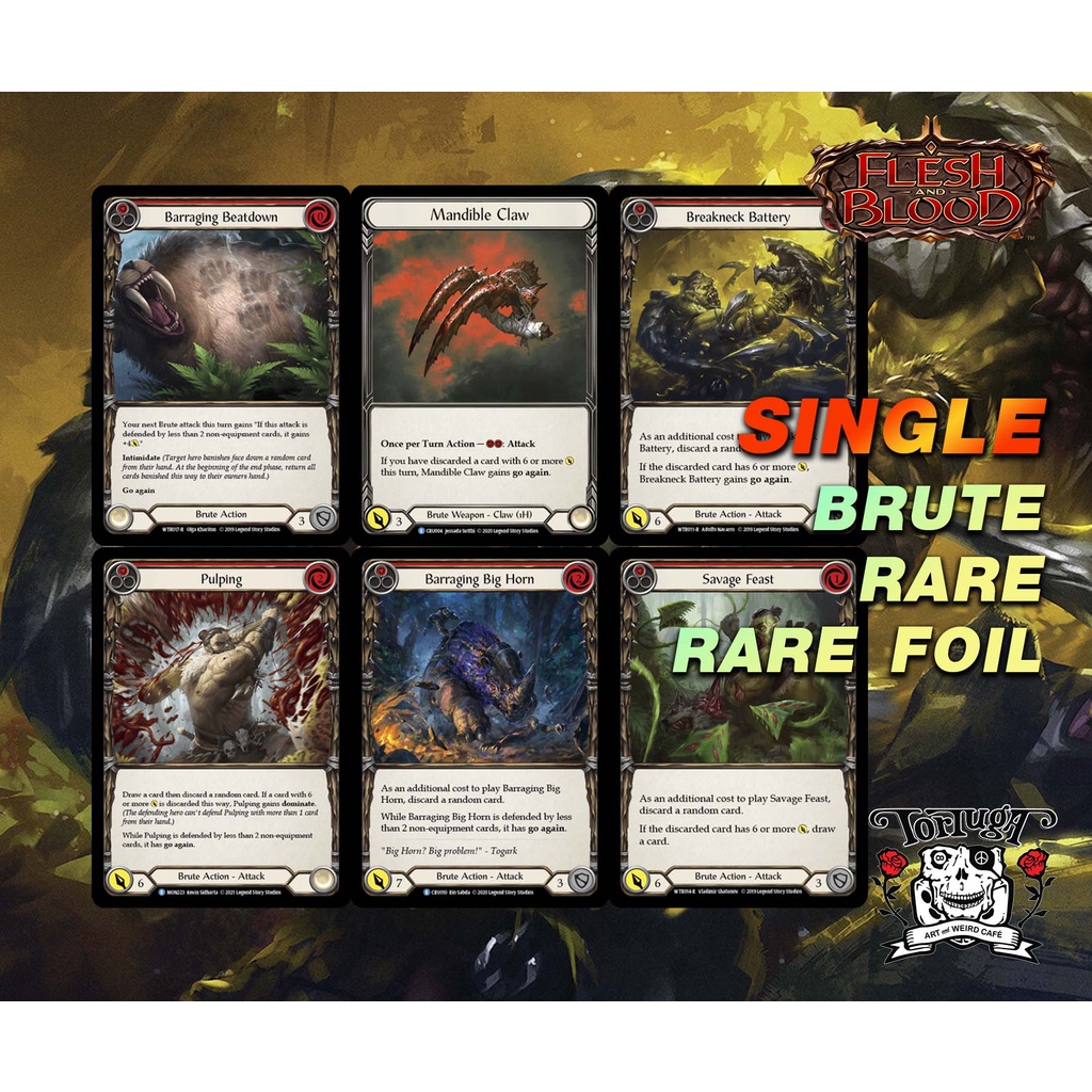 Brute Rare | WTR-U CRU-U MON-U | Flesh and Blood TCG Single | การ์ดแรร์ ...