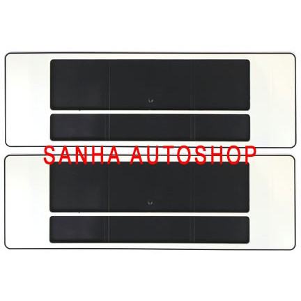 กรอบป้ายทะเบียนกันน้ำสีขาวมีขีด ขนาด ยาว-ยาว รุ่น SP3333 | Shopee Thailand