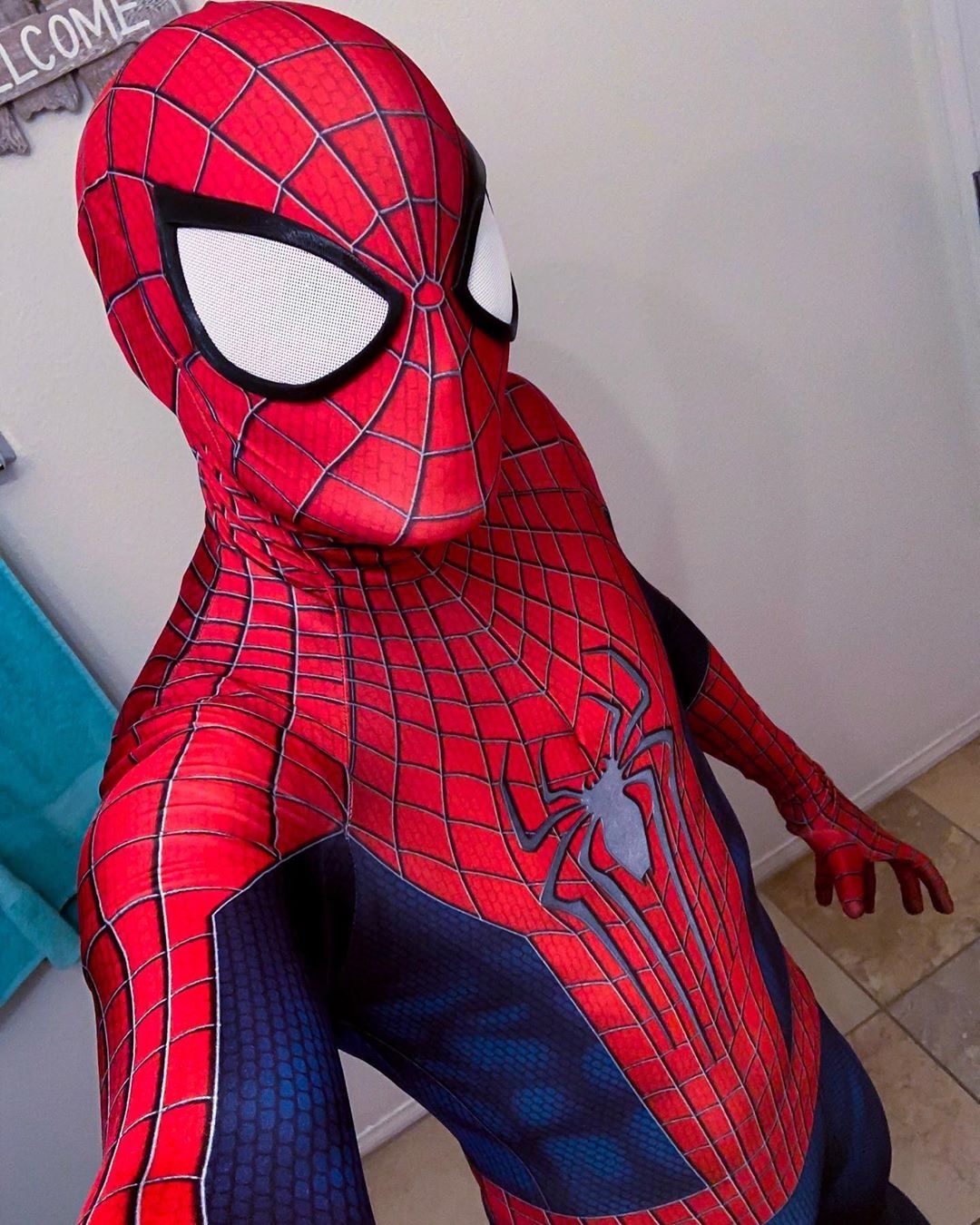 The Amazing Costume Halloween TASM2 Zentai Coslay Suit Enfants L ...