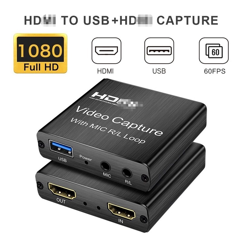 HD-MI Video Capture Card 1080p Game Capture Card USB 2.0 Recorder Box ...