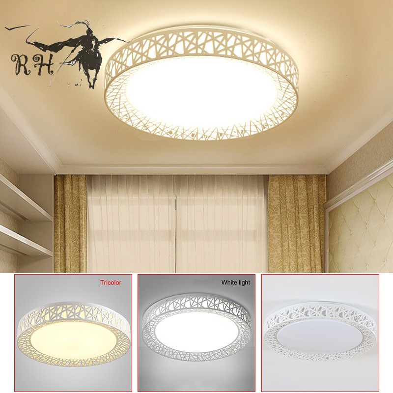 RH LED Ceiling Light Bird Nest Round Lamp Modern Fixtures For Living ...