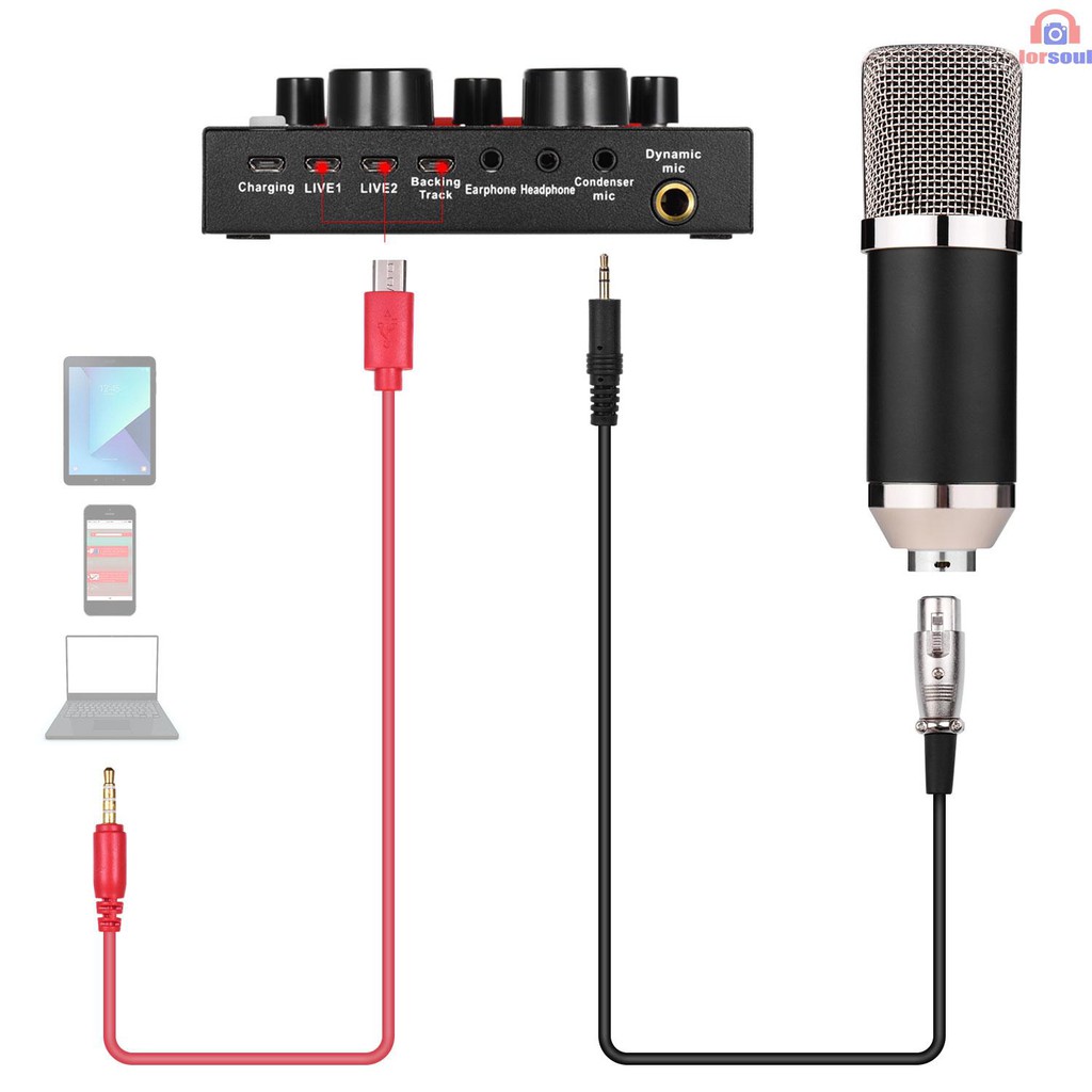 Professional Broadcasting Studio Recording Condenser Microphone Kit ...