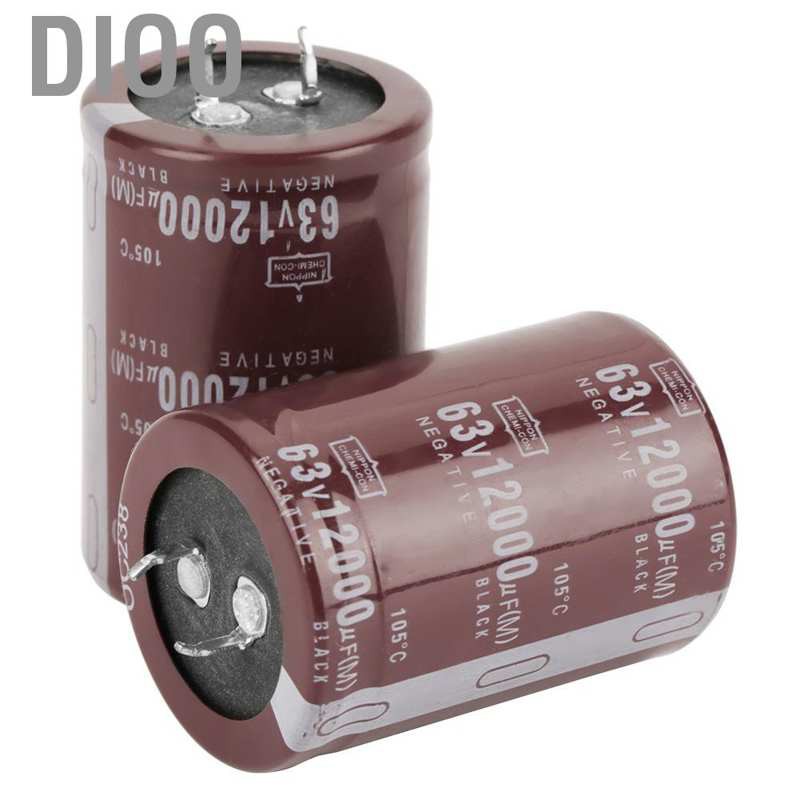 Dioo 2 ชิ้น 63 V 12000 Uf ตัวกรองไฮไฟอิเล็กโทรไลต์ 35x50 มม . สําหรับ ...