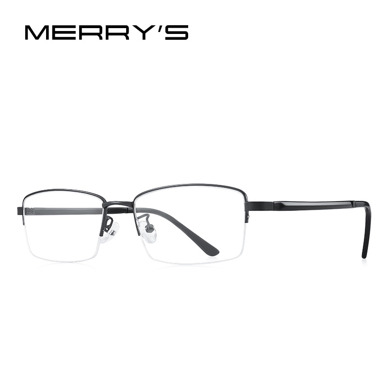 BMERRYS DESIGN Men Titanium Alloy Glasses Frame TR90 Legs Myopia ...