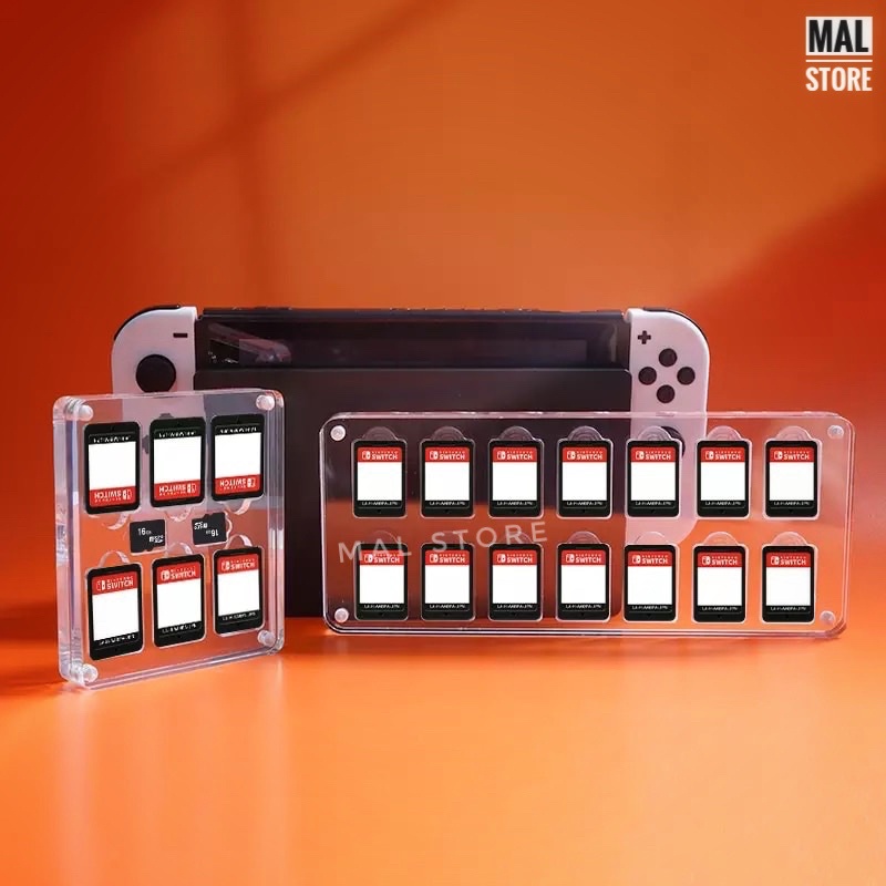 Clear Acrylic Case 14 ช่อง สำหรับ Game Nintendo Switch - max_apichet ...